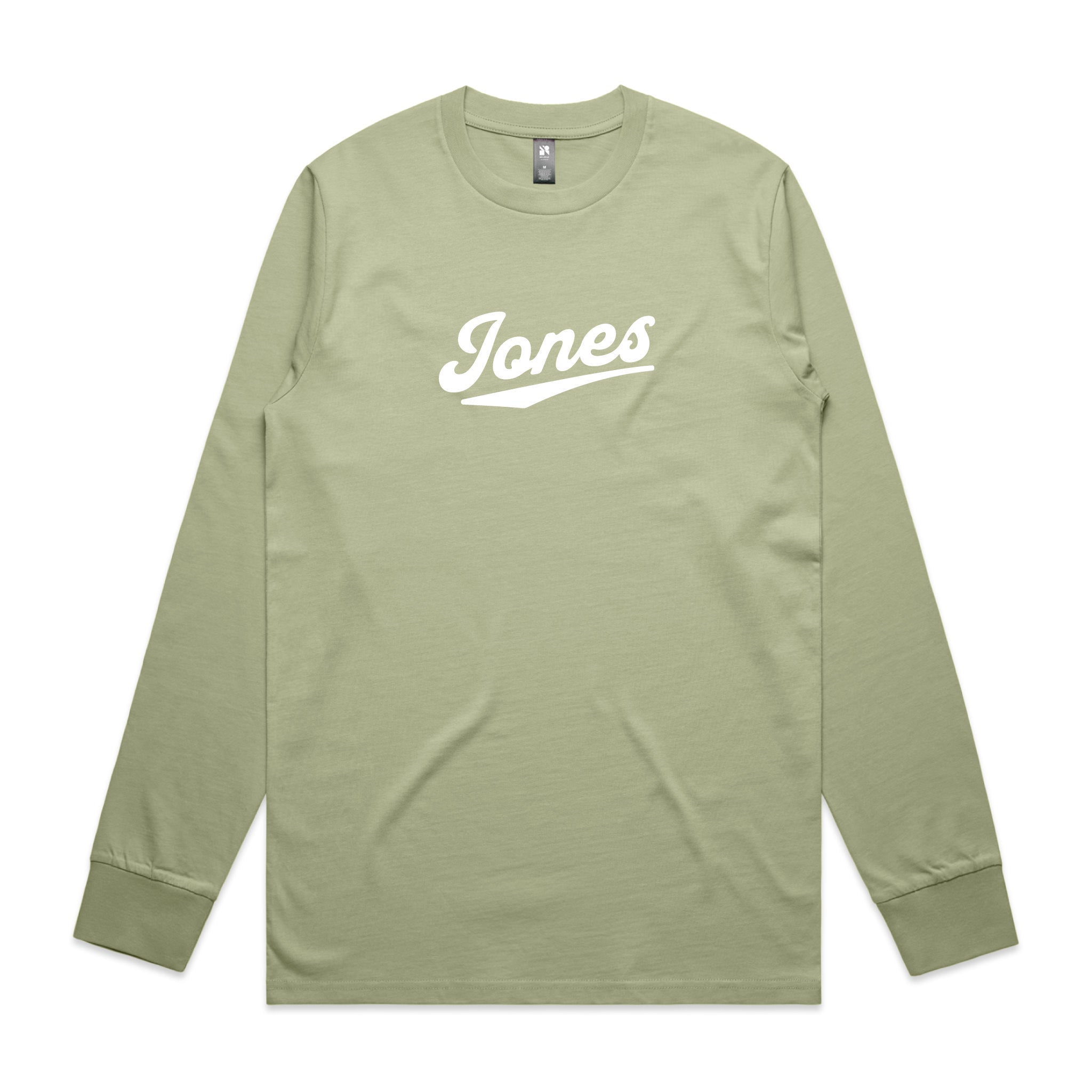 Script Jones LS Tee Shirt - Pistachio – Jones Golf Bags