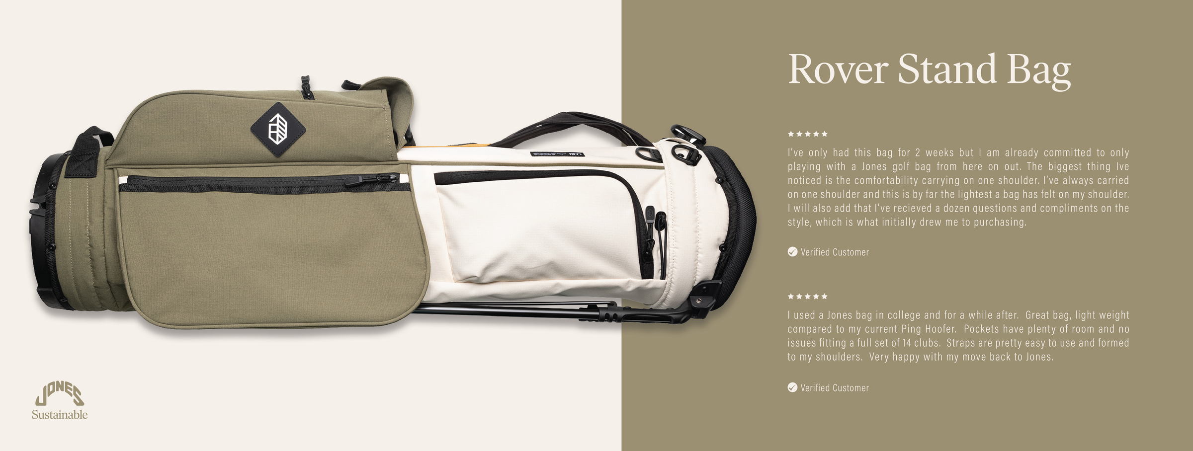 Rover Stand Bag – Jones Golf Bags